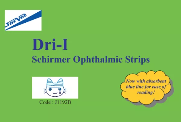 Sound Vet on-line Dri-I Schirmer Ophthalmic Test with Blue Indicator